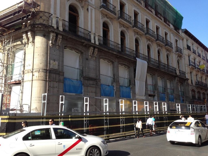 Estado de la construcción de la Apple Store de Madrid
