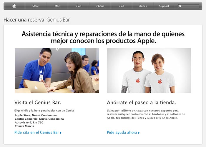 Apple nos ahorra el viaje a la tienda desde el chat online