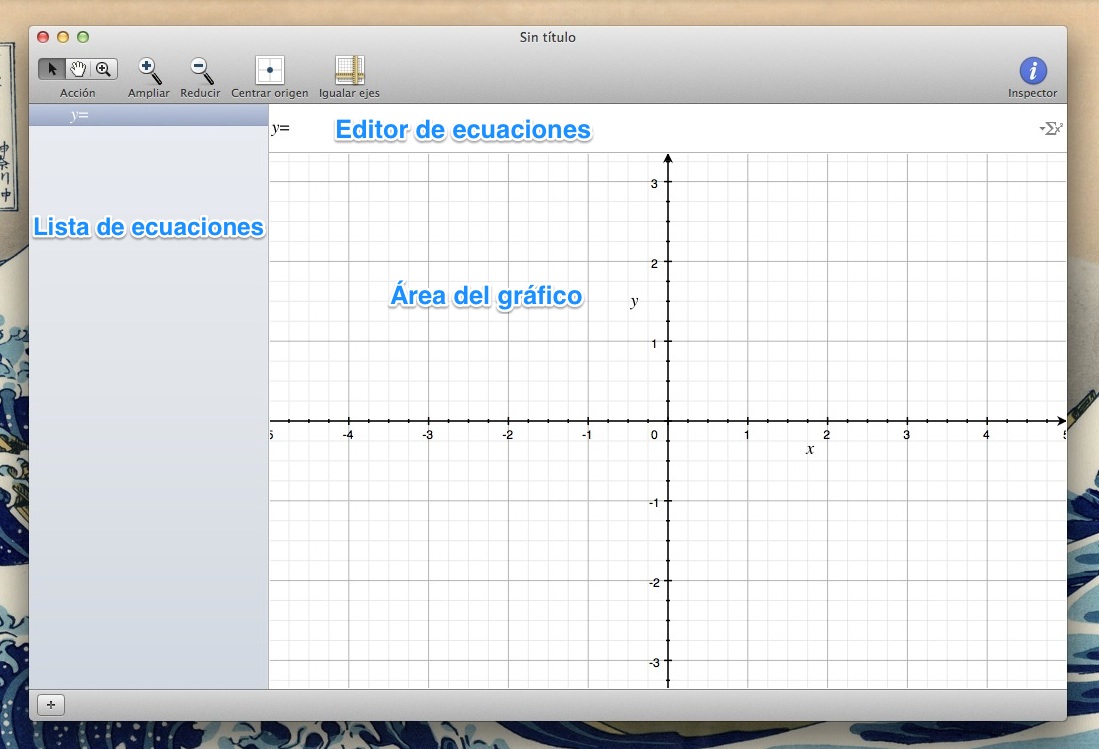 Como representar funciones en Mac con Grapher