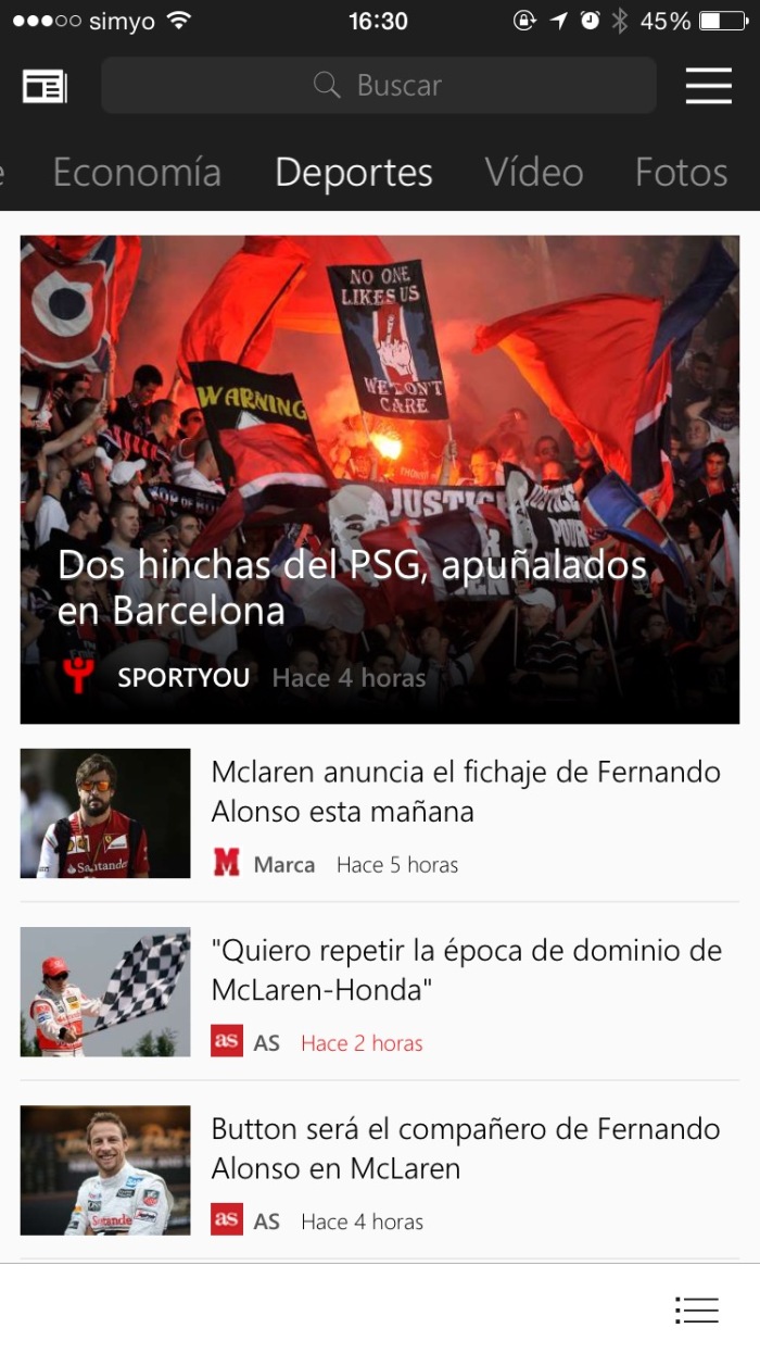 5 aplicaciones de MSN para iOS