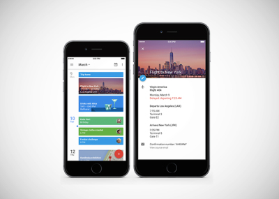 Google Calendar con Material Design para iPhone