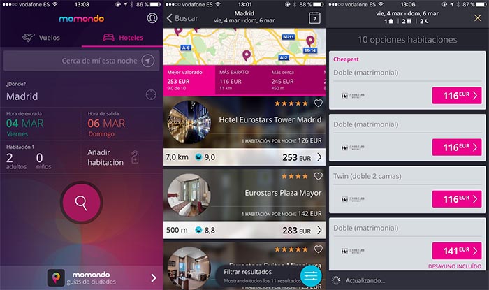 momondo, la app que pondrá los vuelos y hoteles más baratos en la palma ...